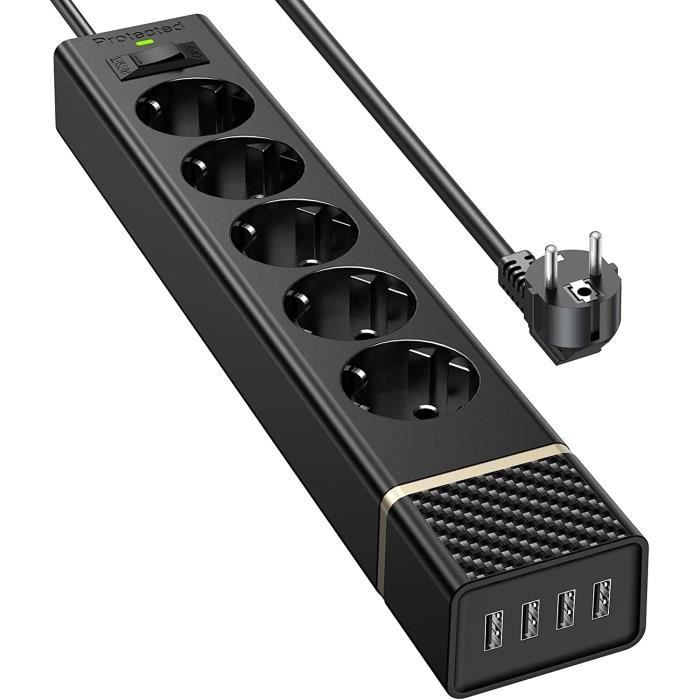 Multiprise Electrique 3M 5 Prises, Bloc Multiprise Electrique avec ...