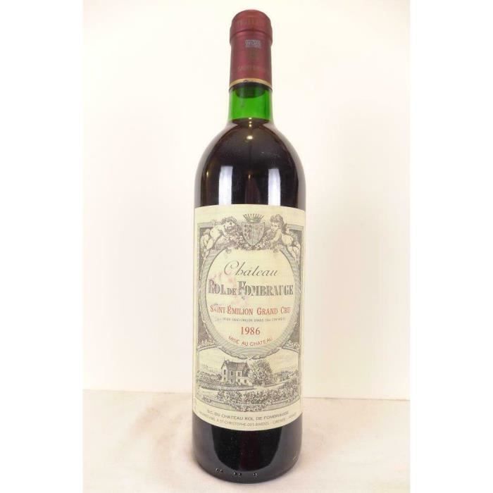 Saint-émilion château rol de fombrauge grand cru rouge 1986 - bordeaux ...