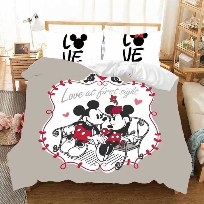 Mickey minnie souris dessin animé couette couette couverture couverture ...