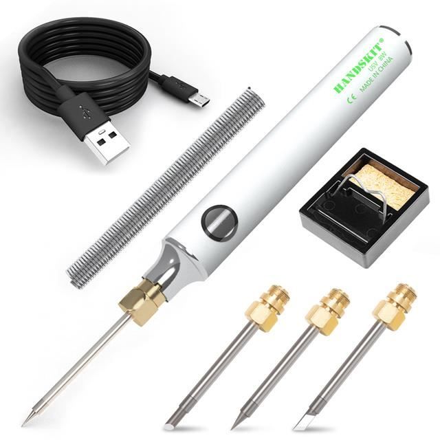 Poste a souder,Mini fer à souder électrique Portable USB 5V 8W,Kit de ...