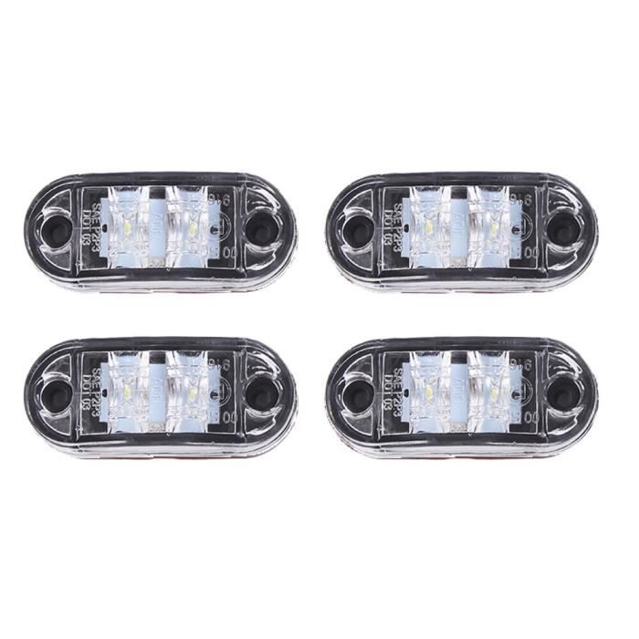Feux de signalisation latéraux à 2 LED pour voiture camion remorque ...