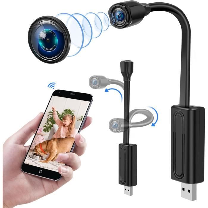 Caméra Cachée Espion Hd 1080P, Mini Caméra Espion Invisible Wifi, Micro ...