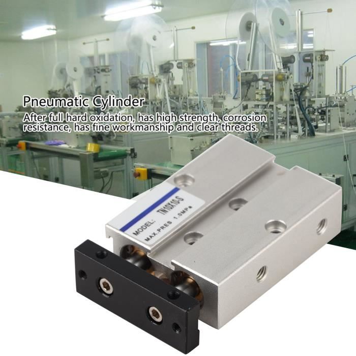 Vérin Pneumatique Cylindre À Air Tn10, Arbre À Double Tige, Composants ...