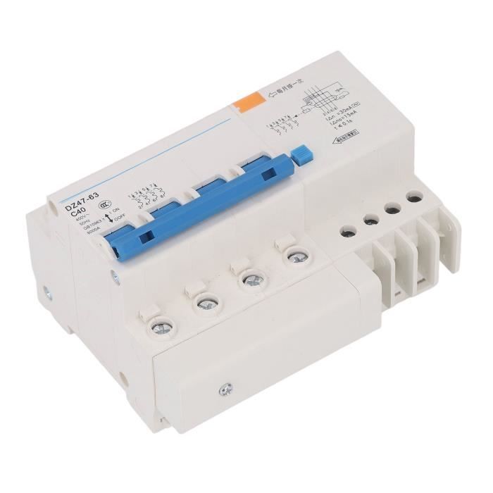DEX disjoncteur miniature Disjoncteur 4P, Disjoncteur 4P 40A monté sur ...