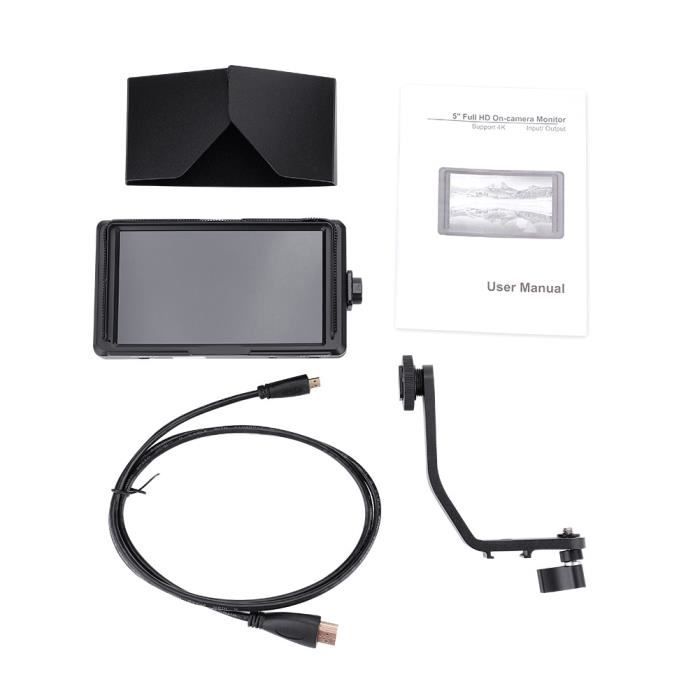 Moniteur pour DSLR/ F5 5 pouces 4K Full HD 1920x1080 Moniteur vidéo sur ...