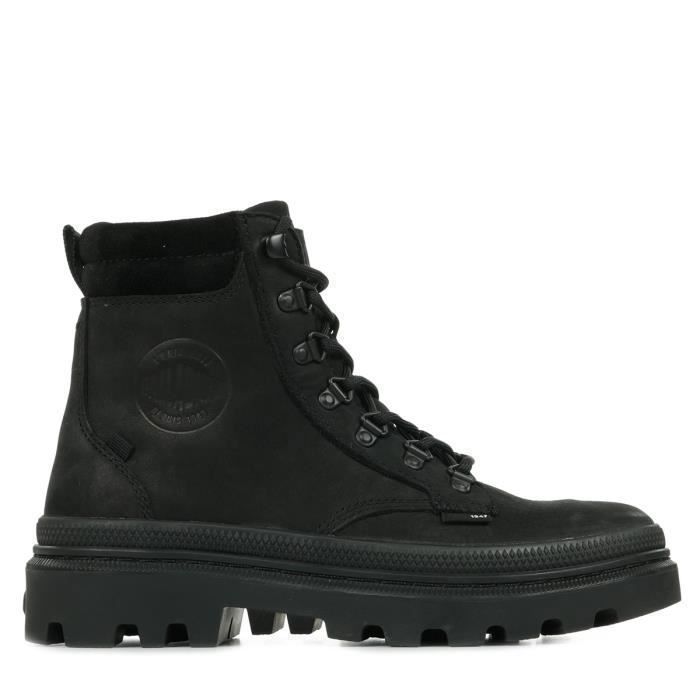 Boots Palladium Pallatrooper Hiker Nubuck - Femme - Noir - Zip ...