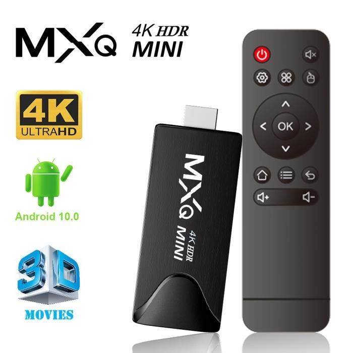 Box TV Android 10 MXQ MINI TV Stick - 4K HD - Noir - Cdiscount TV Son Photo