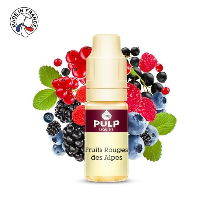 E-Liquide PULP Fruits Rouges des Alpes - Goût : Fruits rouges – 06 mg ...