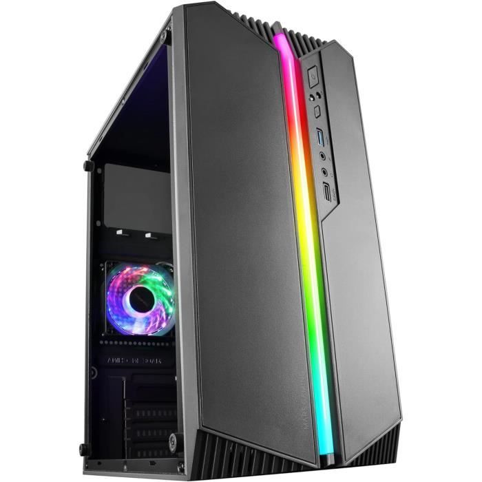 Mars Gaming Mc-S1, Boîtier Pc Micro-Atx Ultra-Compact, Eclairage Avant ...