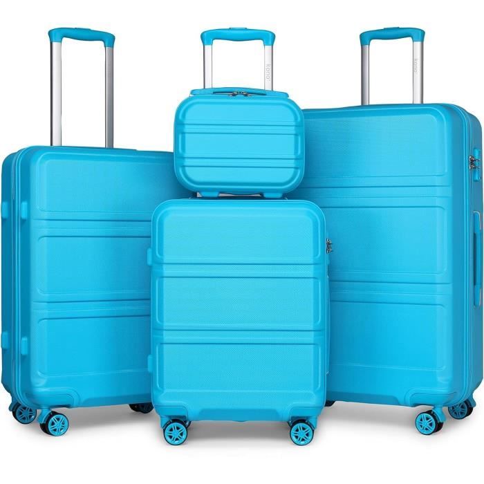 Set De 4 Valises Rigide Valise Cabine 55Cm + Valise Moyenne 65Cm ...