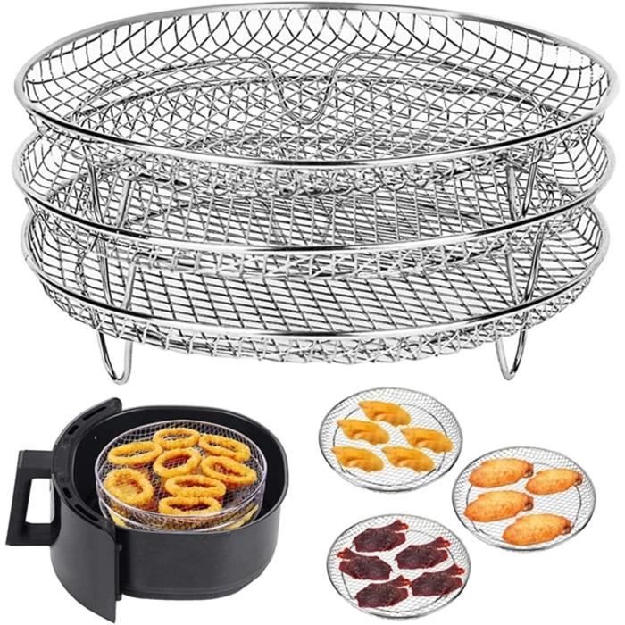 Support De Friteuse À Air Comprimé Empilable Multicouche Pour Friteuse Ninjia, Accessoires De ...