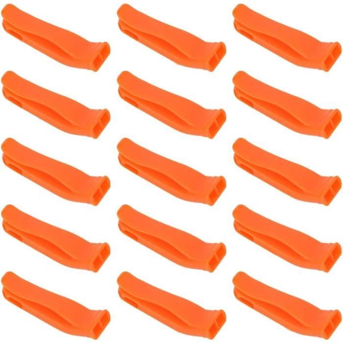 Lot de 15 sifflets d'alerte de survie d'urgence avec trou rond pour[S141] - Cdiscount Sport