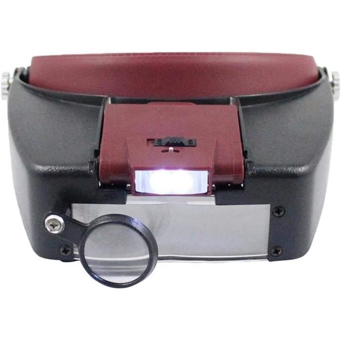 Bandeau 1,5X 6,5X 3X Loupe 8X Loupe tête Loupe lentille Montre Bijoux ...