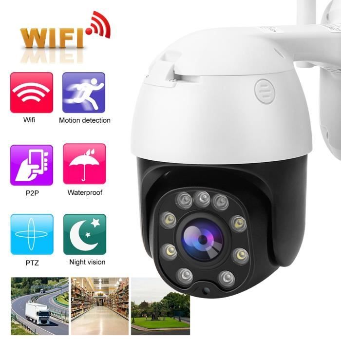 CHE 1080P 4G Wifi PTZ caméra IP66 étanche Vision nocturne interphone ...