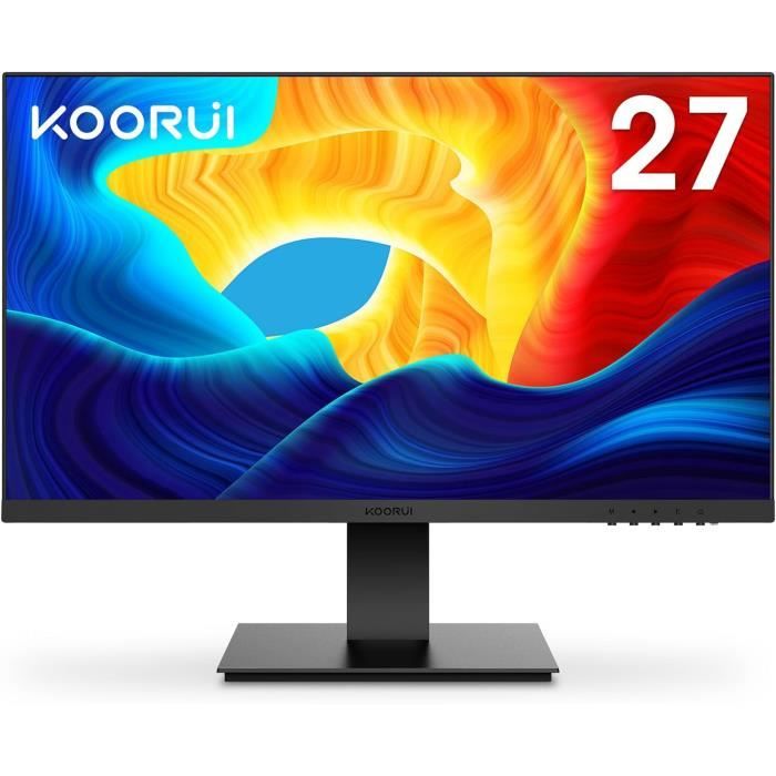 Ecran Pc 27 Pouces, Ips, Full Hd (1920 X 1080), 75Hz, 5Ms, 16:9, Vga ...
