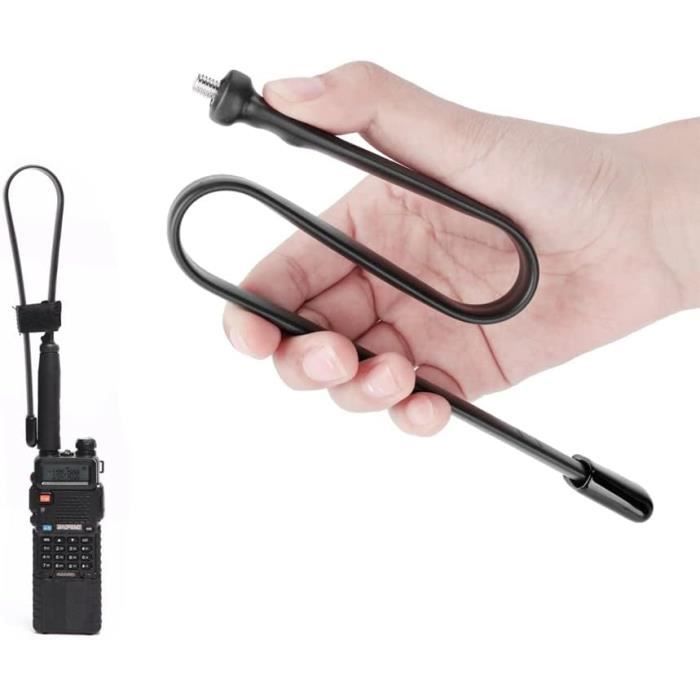 Antenne Pliante Pour Talkie-Walkie, Antenne Double Bande Sma Vhf-Uhf 136-520 Mhz Double Gain 33 ...