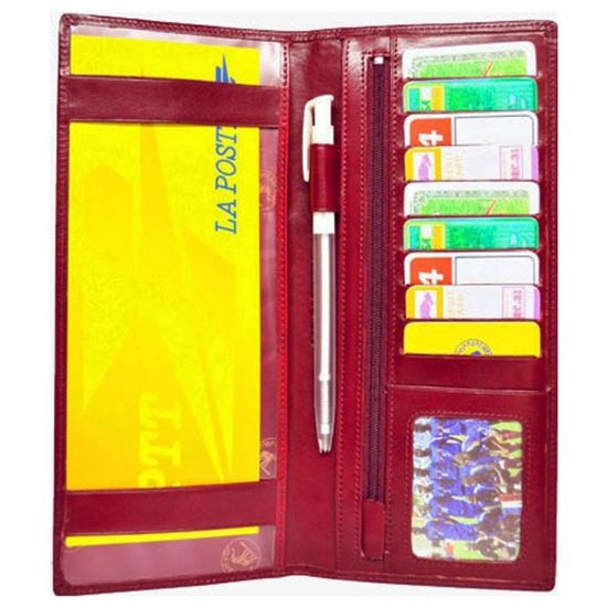 Porte Chéquier Long Porte Carte Crédit Billet Photo Stylo Monnaie En ...