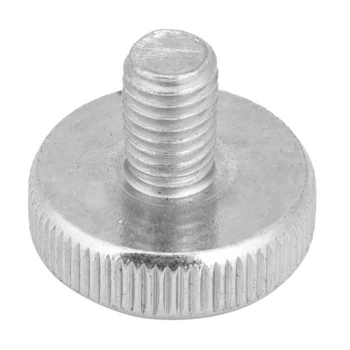 Vis À Tête Moletée 10Pcs Boulons À Tête Moletée Plate En Acier Au ...