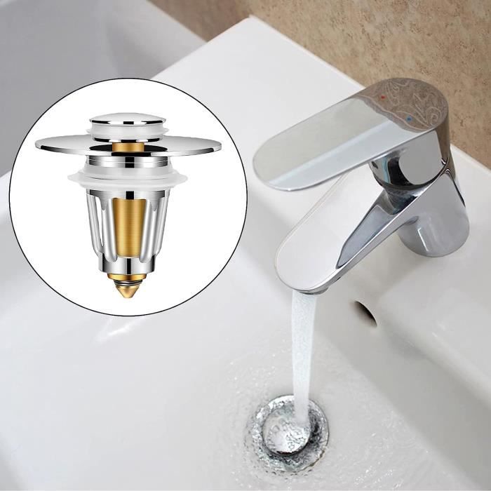 Bouchon de vidange pour évier de Salle de Bain,Filtre de lavabo avec ...
