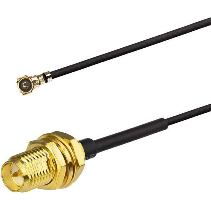 U.FL IPX IPEX MHF4 vers RP-SMA Câble Antenne WiFi à Montage sur Cloison ...