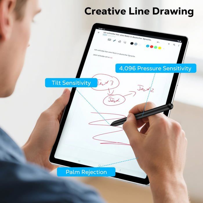 Galaxy Tab S9 Fe S Pen Pour Samsung Galaxy Tab S6 Lite/S7/S8/S9/S10 S ...