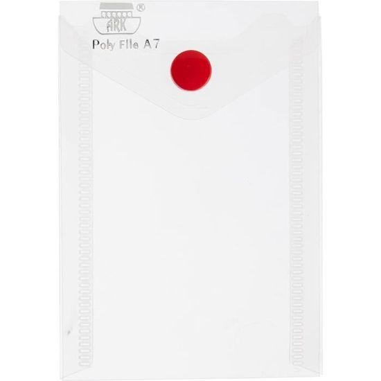 33584 Lot de 5 classeurs à rabat avec bouton pression Transparent A317 ...