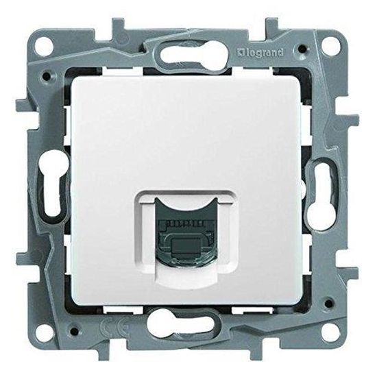 Prise murale RJ45 Cat. 6 UTP - Legrand Niloe - Blanc - Cdiscount ...
