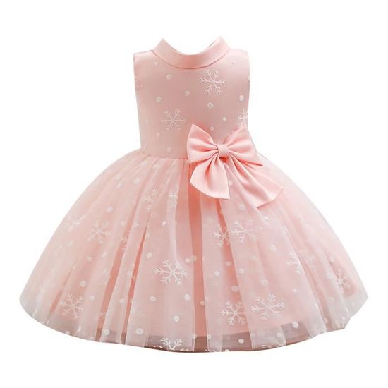 Iixpin Bébé Fille Robe Cérémonie Princesse Robe Baptême Soirée Motif ...