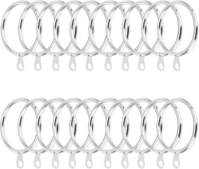 Anneaux de rideaux en métal pour suspendre des rideaux et des rideaux de douche - anneaux de ...