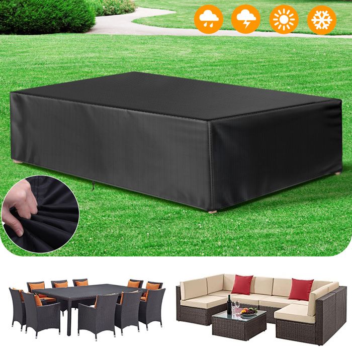 Housse pour Meubles de Jardin - 180x120x74cm - 420D Oxford Bâche de ...