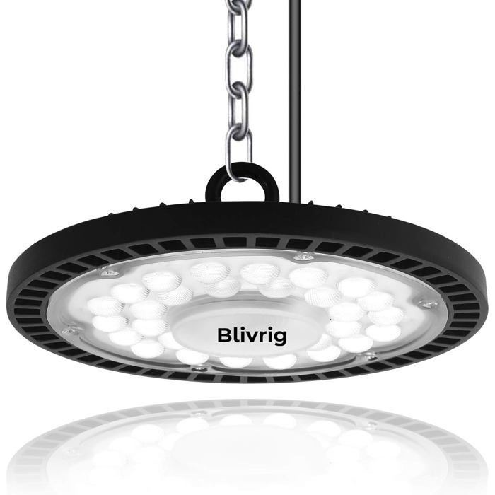 TRAHOO-100W UFO Spot high bay lumière d'entrepôt 10000LM High Bay ...