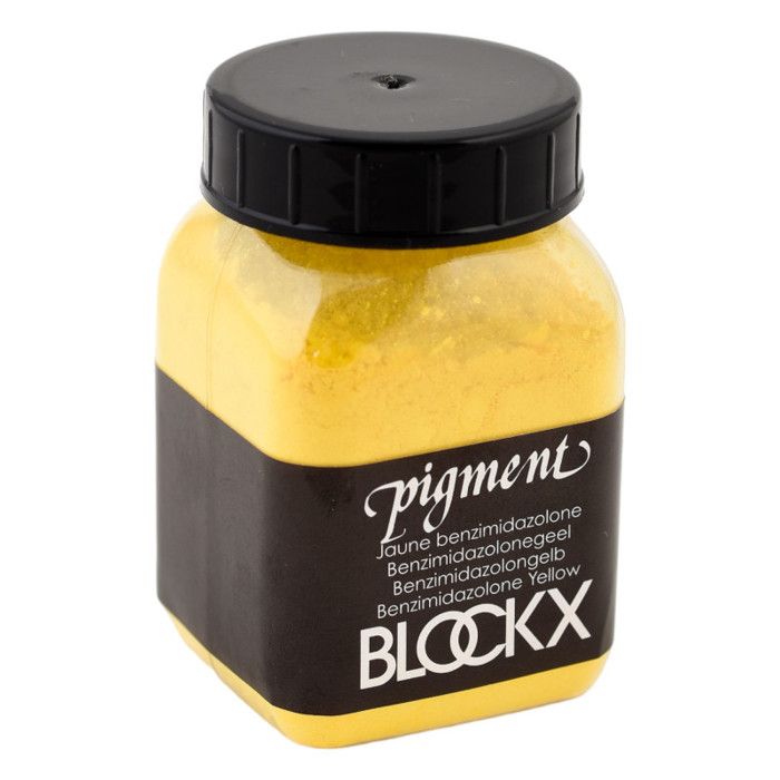 Pigment en poudre - Jaune benzimidazolone - 63 - Blockx - Pot de 100g ...