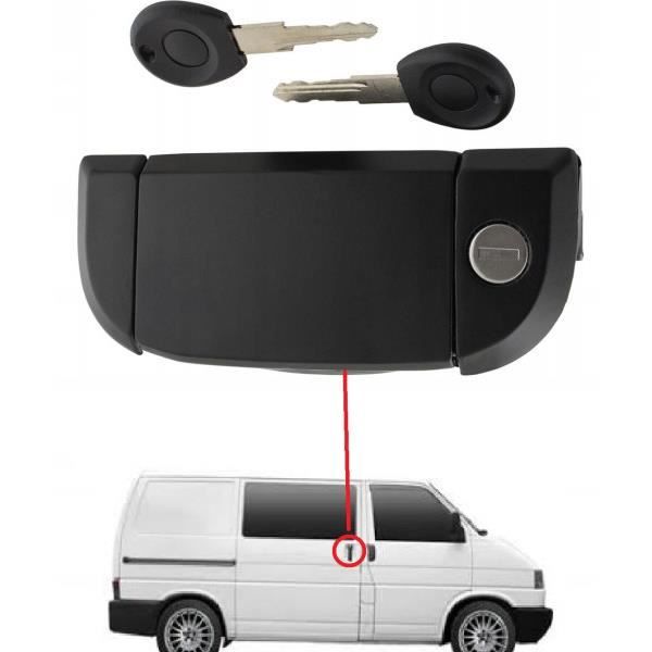 Poignée de Porte latérale avec clés pour VOLKSWAGEN TRANSPORTER 2.5 TDI ...