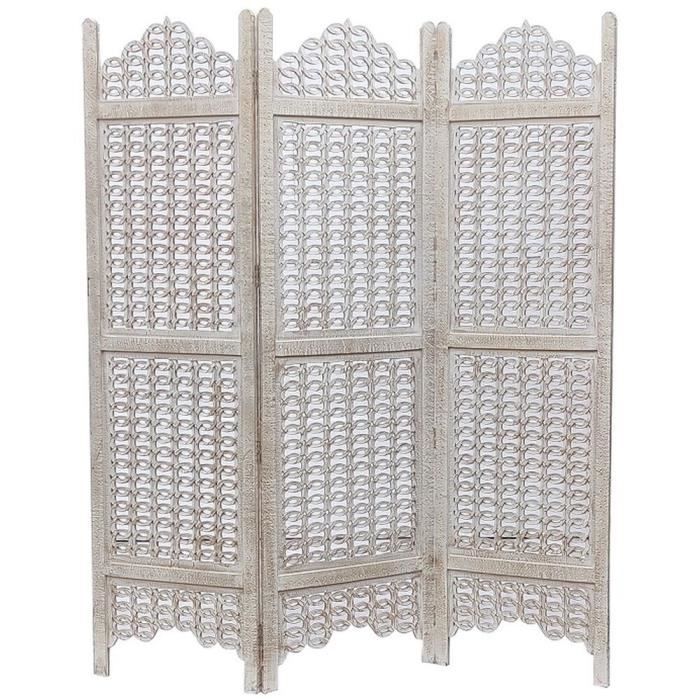 Paravent mdf bois de manguier (150 x 2 x 180 cm) - Cdiscount Maison