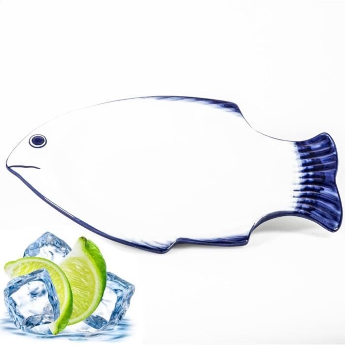 Assiette À Poisson En Forme De Poisson En Porcelaine Ovale En ...