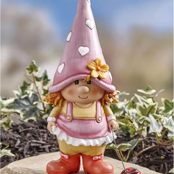Statuette - Balancier De Jardin Nain - Petit Nain - Résine - 8 * * 19,5 ...
