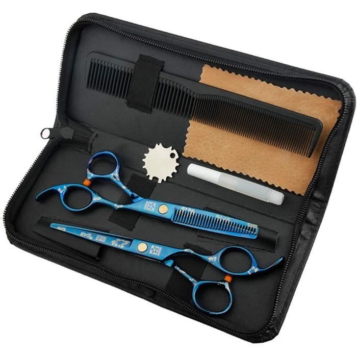 Salon De Coiffure Ciseaux Set, Ciseaux Cheveux Professionnels Et ...