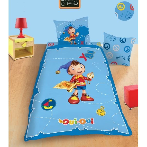 OUI OUI - Parure housse de couette + taie carte… - Cdiscount Maison