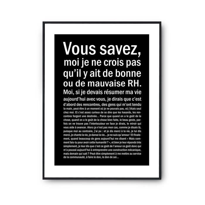 Affiche - RH - Bonne ou mauvaise - Humour - A2 - Décoration murale ...