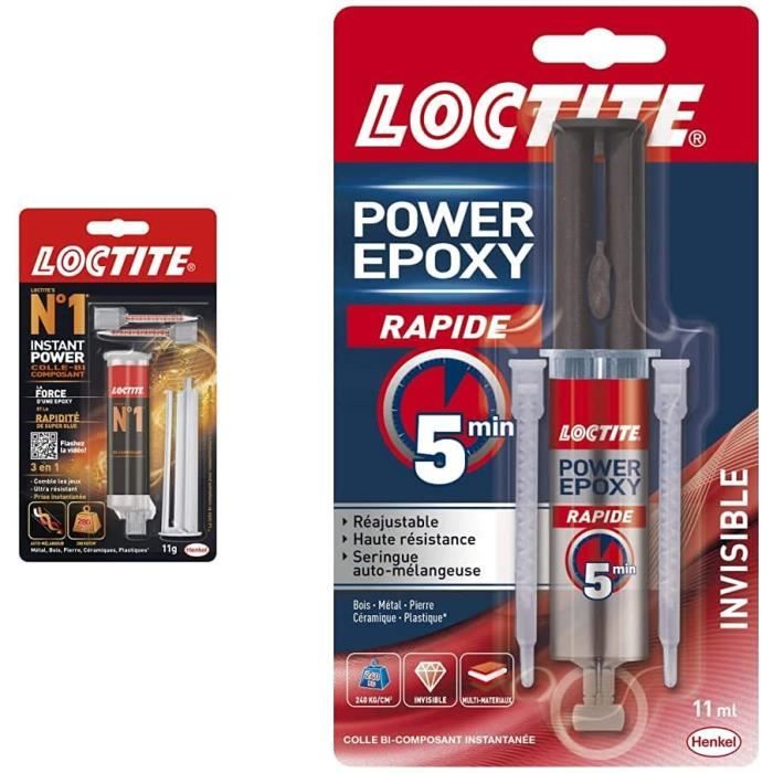 N°1 Instant Power colle époxy pour la plupart des matériaux colle ...