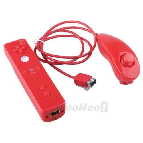 Remote Controller + Nunchuck Nunchuk Télécommande Set pour Nintendo Wii ...
