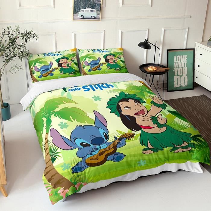 SCD-1196 Disney Lilo & Stitch – parure de lit dessin animé ensemble de ...