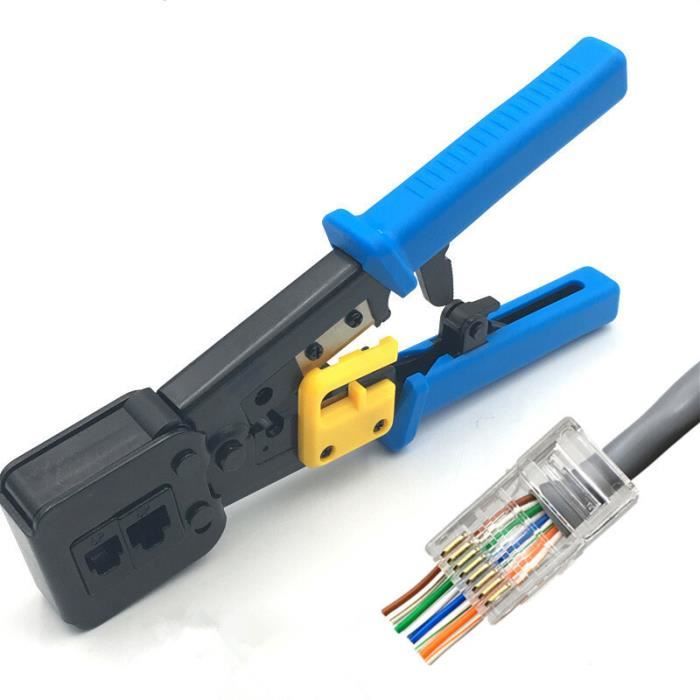 Ensemble d'outils de réseau - Pince réseau manuelle - RJ45,RJ12,RJ11 ...