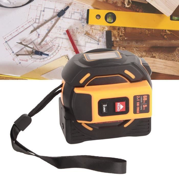 QID-ruban à mesurer télémètre laser Ruban à mesurer Laser, botier ABS ...