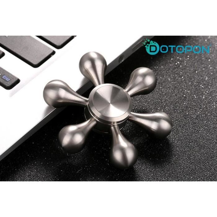6-Position Stainless Steel Hand Spinner Detachable Full Metal Fidget ...