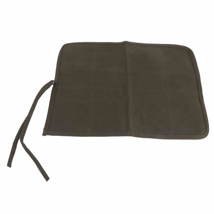 NAKESHOP 22 Slots Artist Paint Brush Roll Up Bag Holder Canvas Pouch ...