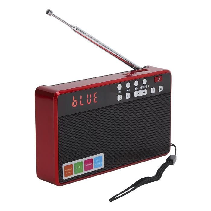 Fdit radio Bluetooth Radio portable FM Bluetooth Radio avec antenne ...