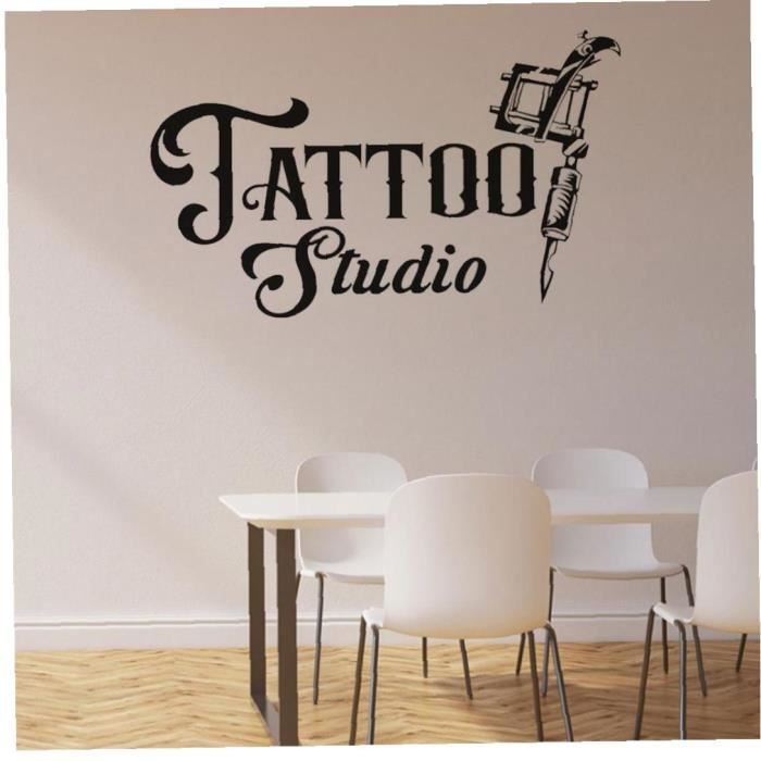 Stickers mural Stickers muraux Vinyle autocollant Tsttoo Studio Lettres ...