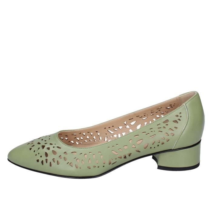 MADELEINE Escarpins Femme Vert Cuir BD221 - Achat / Vente MADELEINE ...