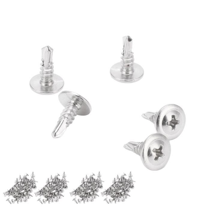 Vis autoperceuse - OMABETA - M4.2x13 - 200 pièces - Acier inoxydable - Tête ronde - Cdiscount ...